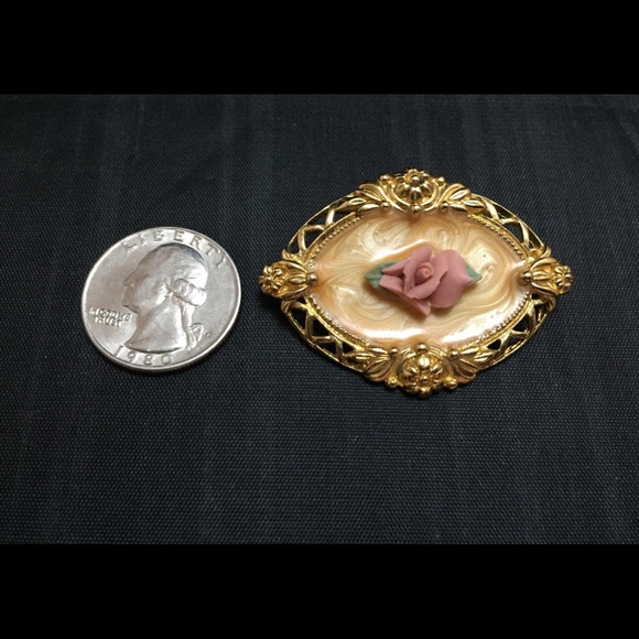 Vintage | Jewelry | Vintage Rose Brooch | Poshmark